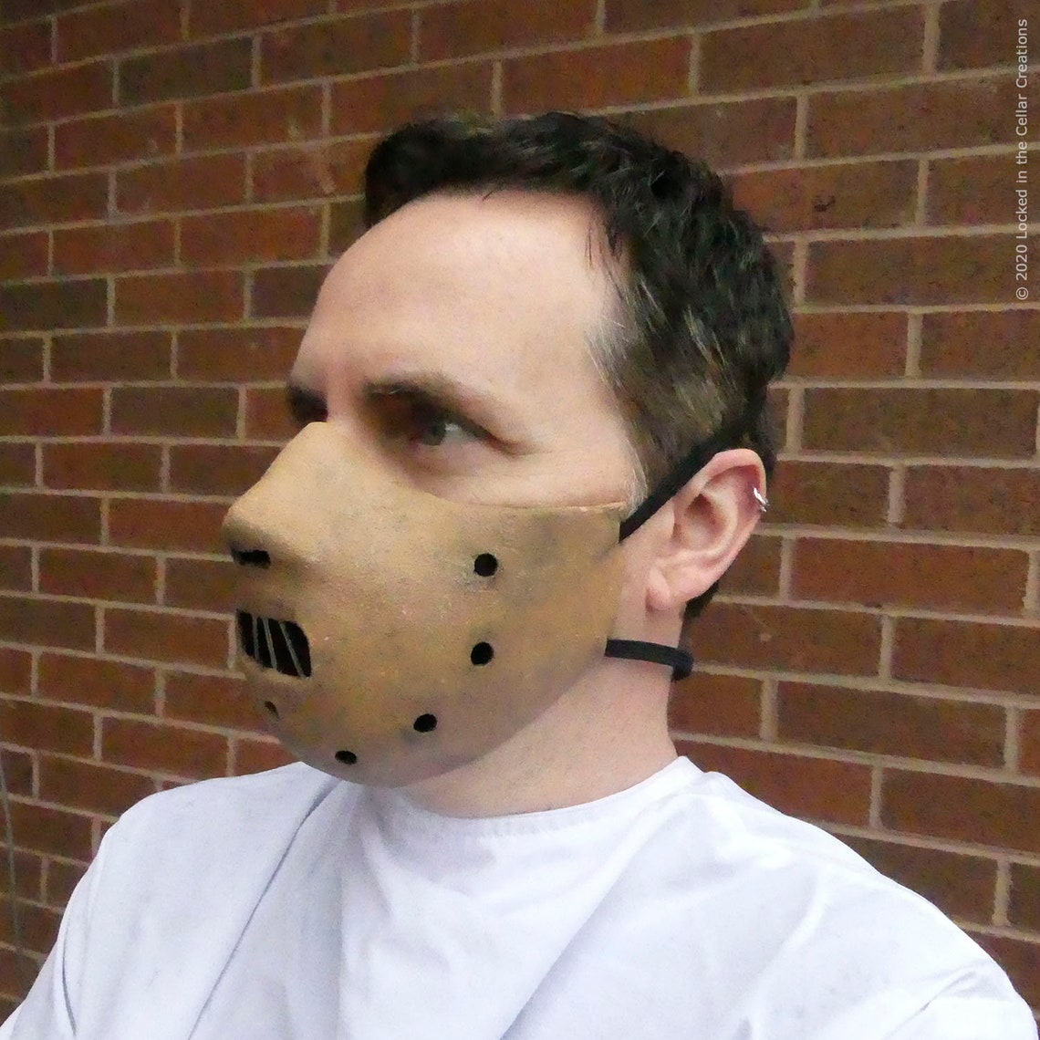 Hannibal Lecter Face Mask Latex Mask with Black Cotton | Etsy
