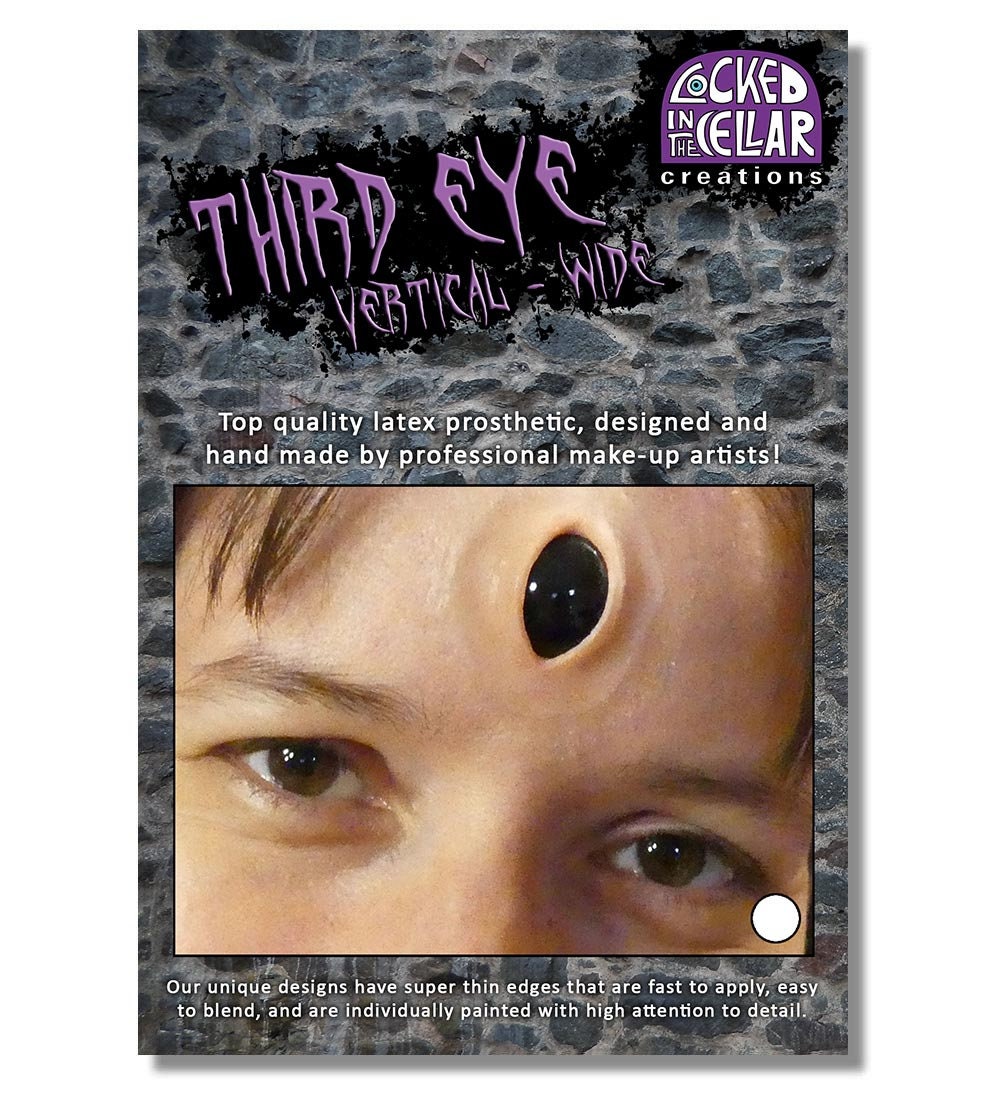 Wide Vertical Third Eye Prosthetic latex in NEW Colours - Etsy Canada
