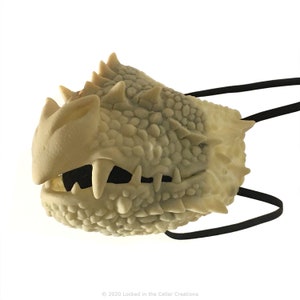 Deluxe Dragon Face Mask, Fantasy Reptile Skeksis Monster Creature Mask ...