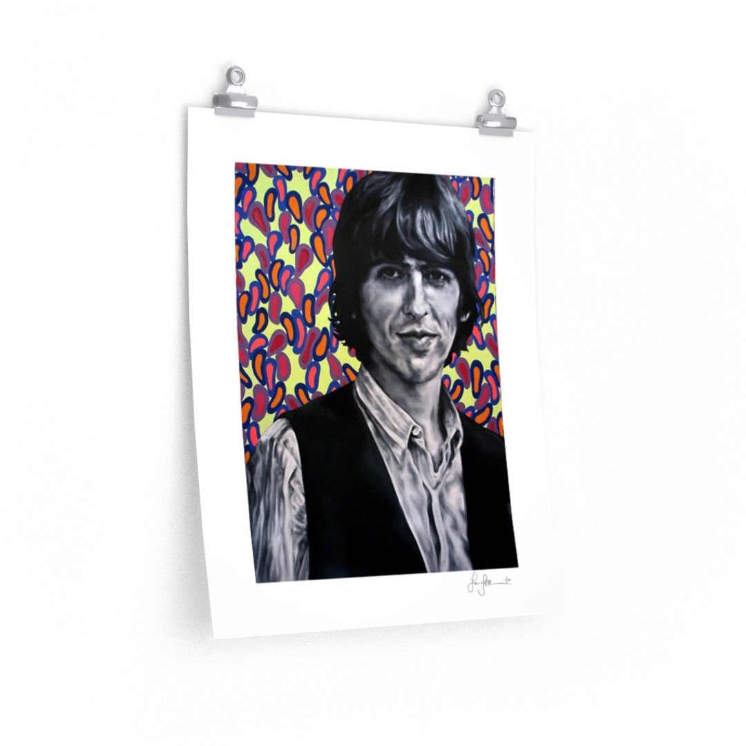 George Harrison Wall Art, Beatles Print, Beatles Art, Beatles Gift ...