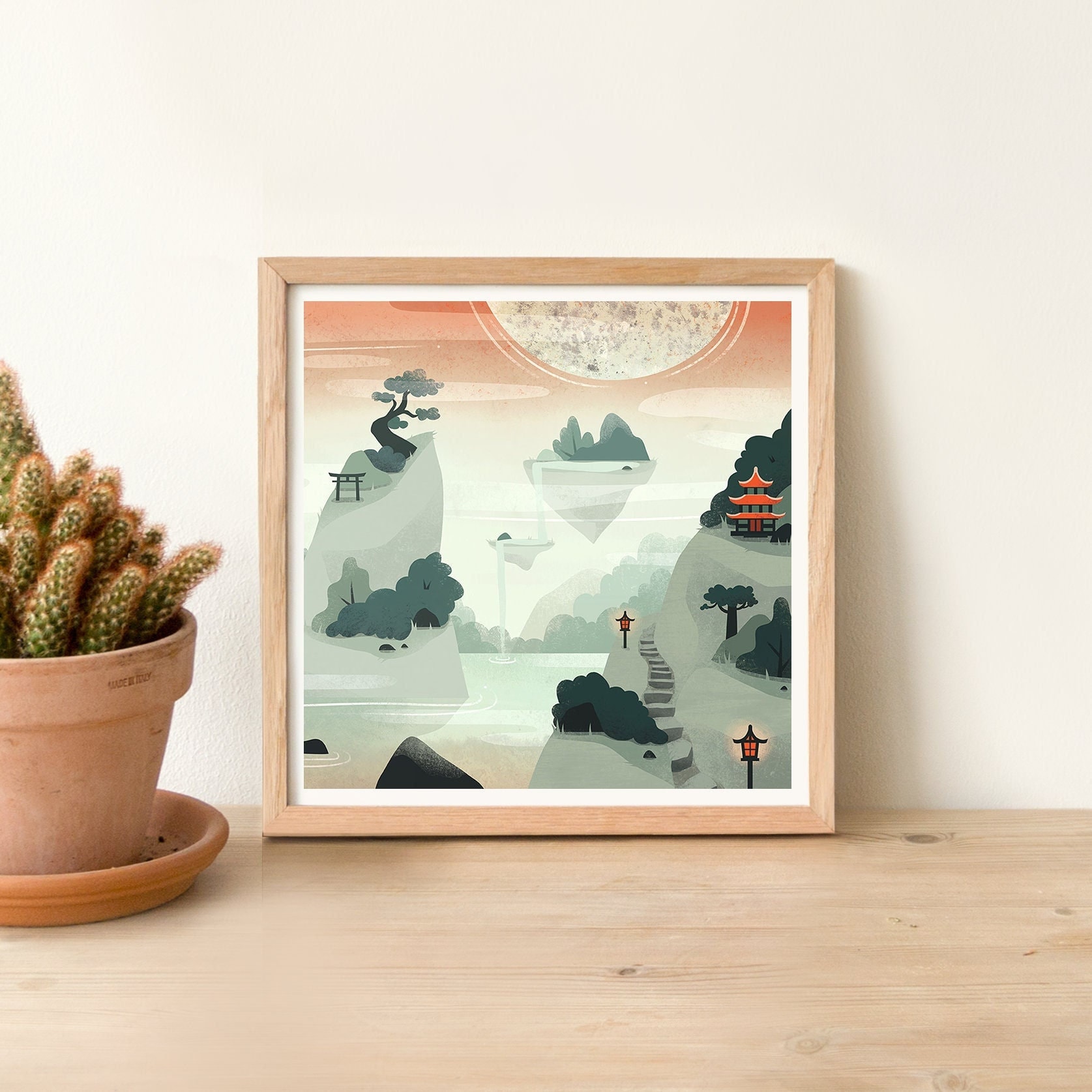 12 X 12 Inch Wall Art, Illustration Print, Mistik World - Etsy