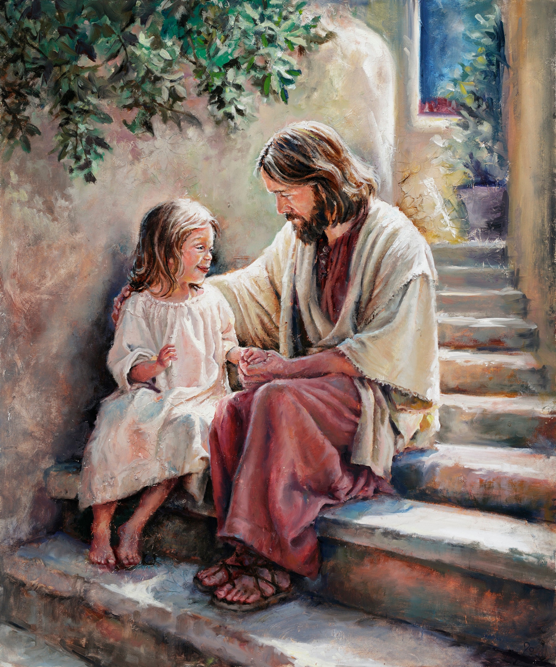 New Art!."both Pure in Heart; Christ With a Down Syndrome Child" Christ ...