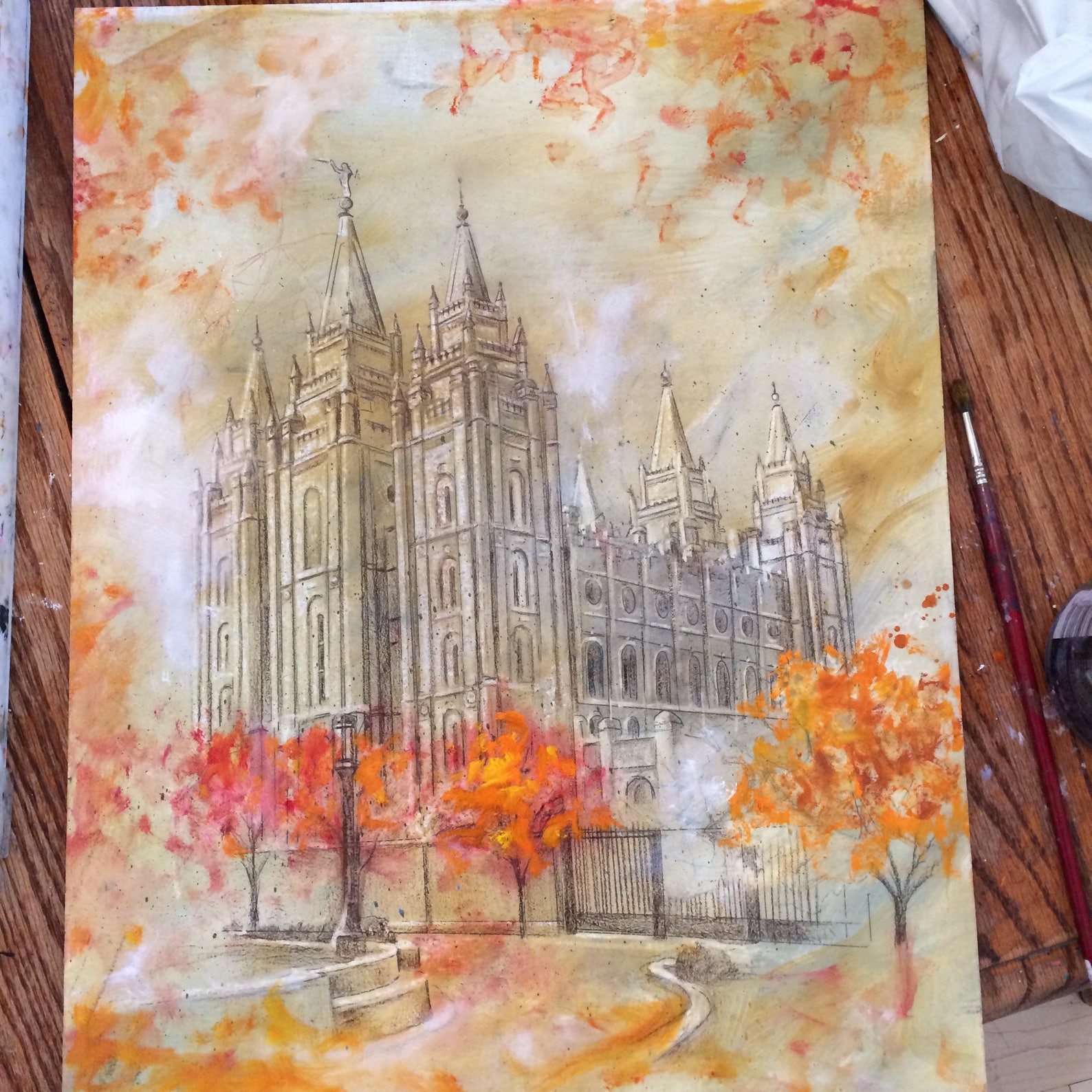LDS Temples Custom Painting of Your Choice. ORIGINAL Art. - Etsy