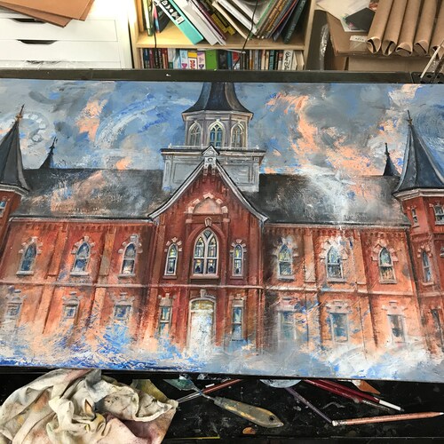 LDS Temples Custom Painting of Your Choice. ORIGINAL Art. - Etsy
