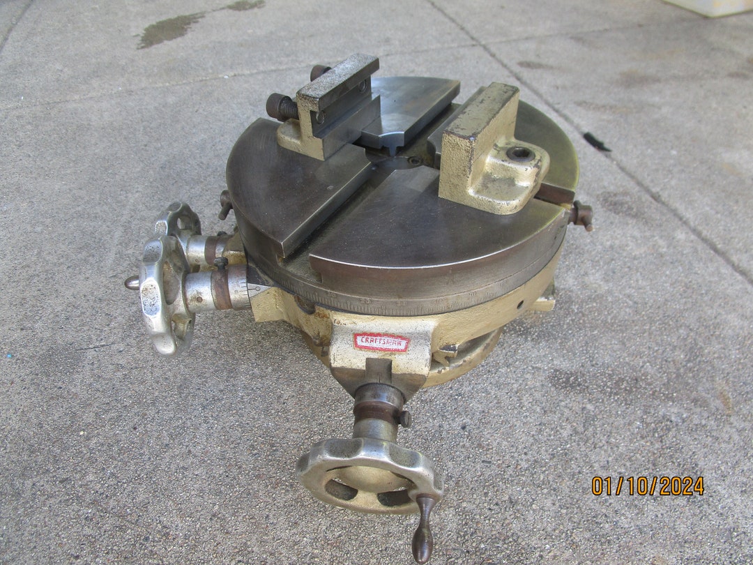Craftsman / Palmgren 8 Inch Rotary Table With Vise 1950s 60's Nice ...