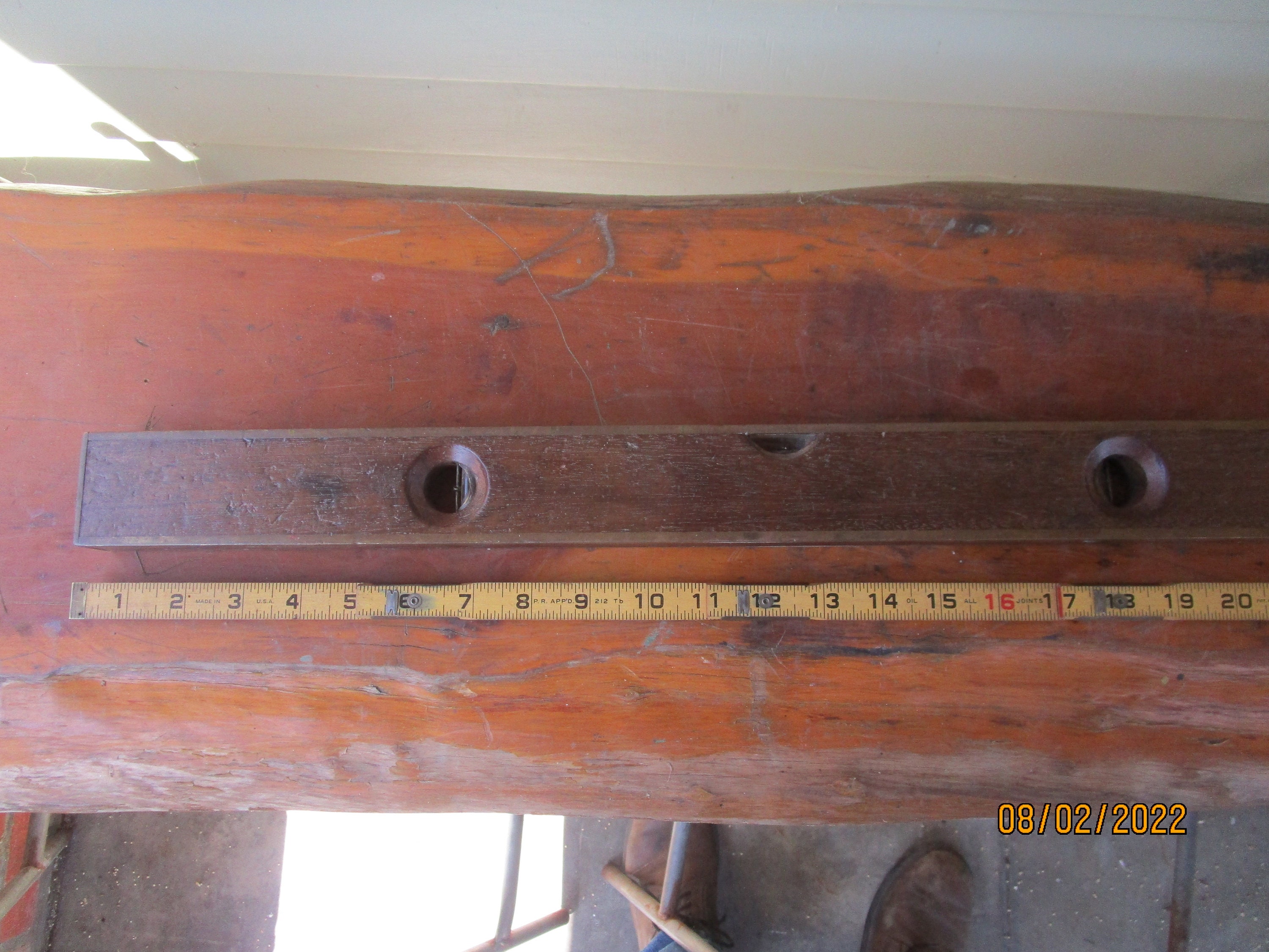 Stratton Brothers Number 11 1/2 24 Inch Brass Bound Rosewood Level Nice ...