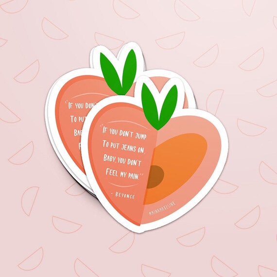 Beyoncé Thicc Girl Sticker | Etsy