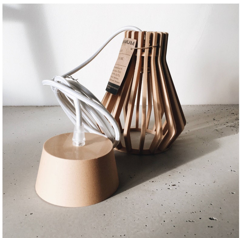 Lampshade Suspension Pendant Light Lighting Cage Wooden | Etsy UK