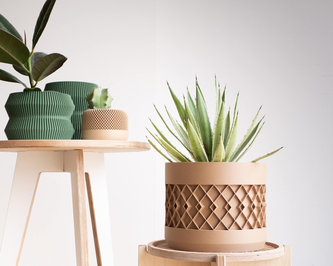 Large Indoor Planter AZTEK Original Gift for Plant Lover - Etsy