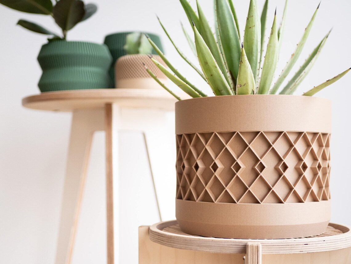 Large Indoor Planter AZTEK Original Gift for Plant Lover - Etsy