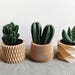 Ensemble de 3 Pots / Cache-pots bois recyclé - Pot de fleur ...