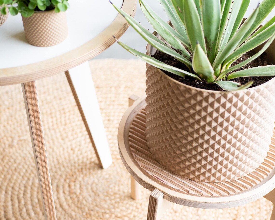 Large Indoor Planter - PIKO - Wood - for Green Plant Cactus and ...