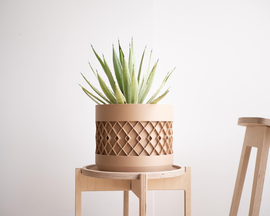 Large Indoor Planter AZTEK Original Gift for Plant Lover - Etsy