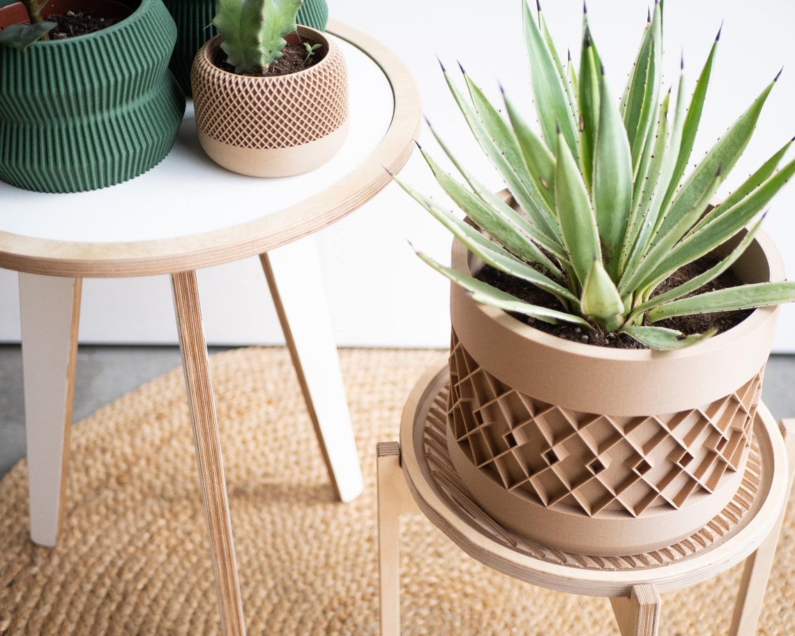 Large Indoor Planter AZTEK Original Gift for Plant Lover - Etsy