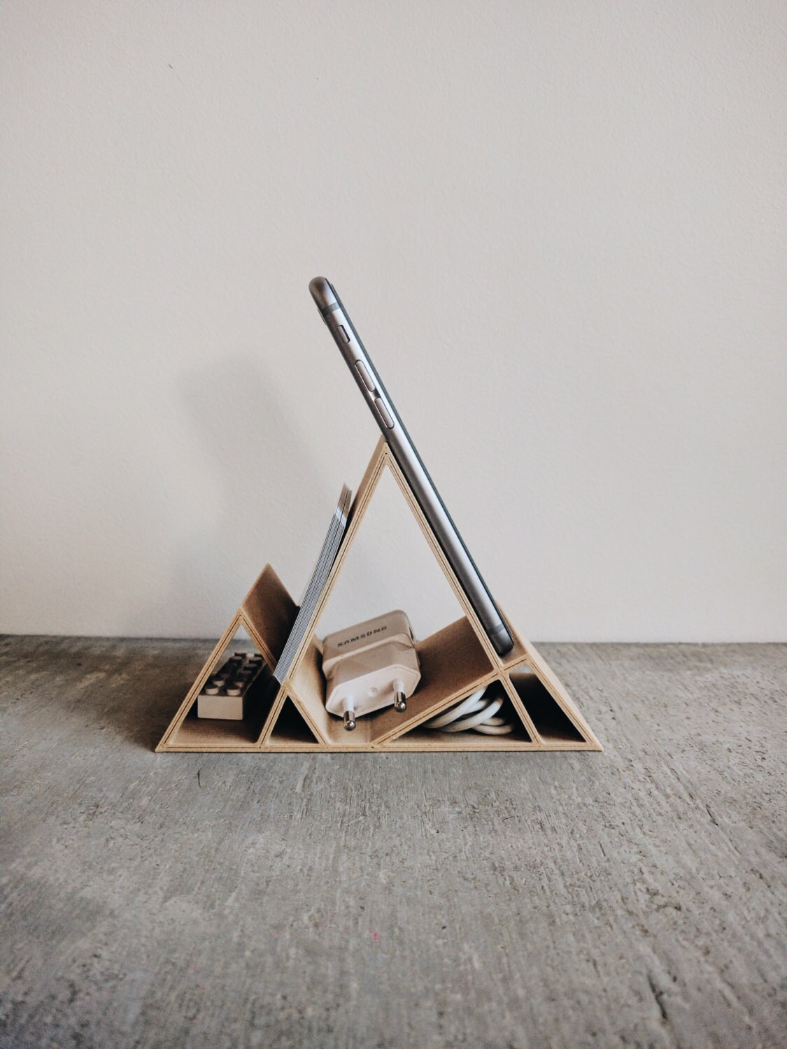 Wooden Minimalist Geometric Stand / Dock for Iphone 6 6S 6plus | Etsy