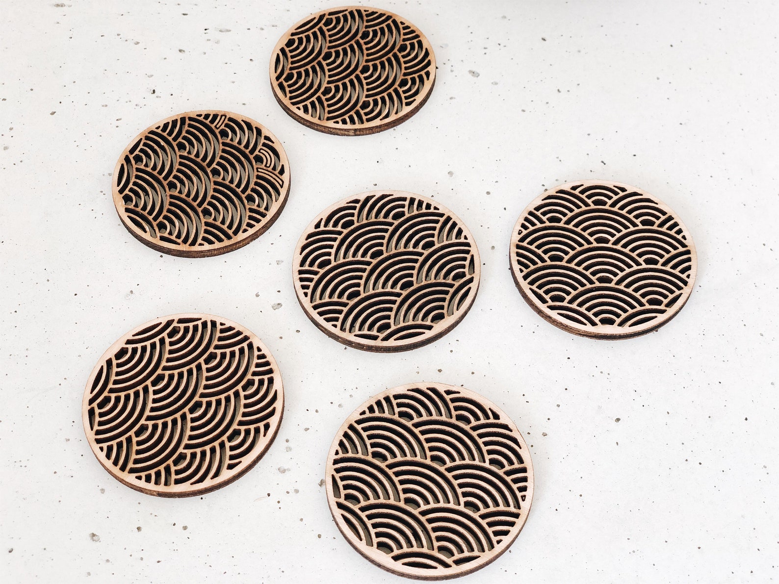 Set of 6 Coasters FUJI - Etsy