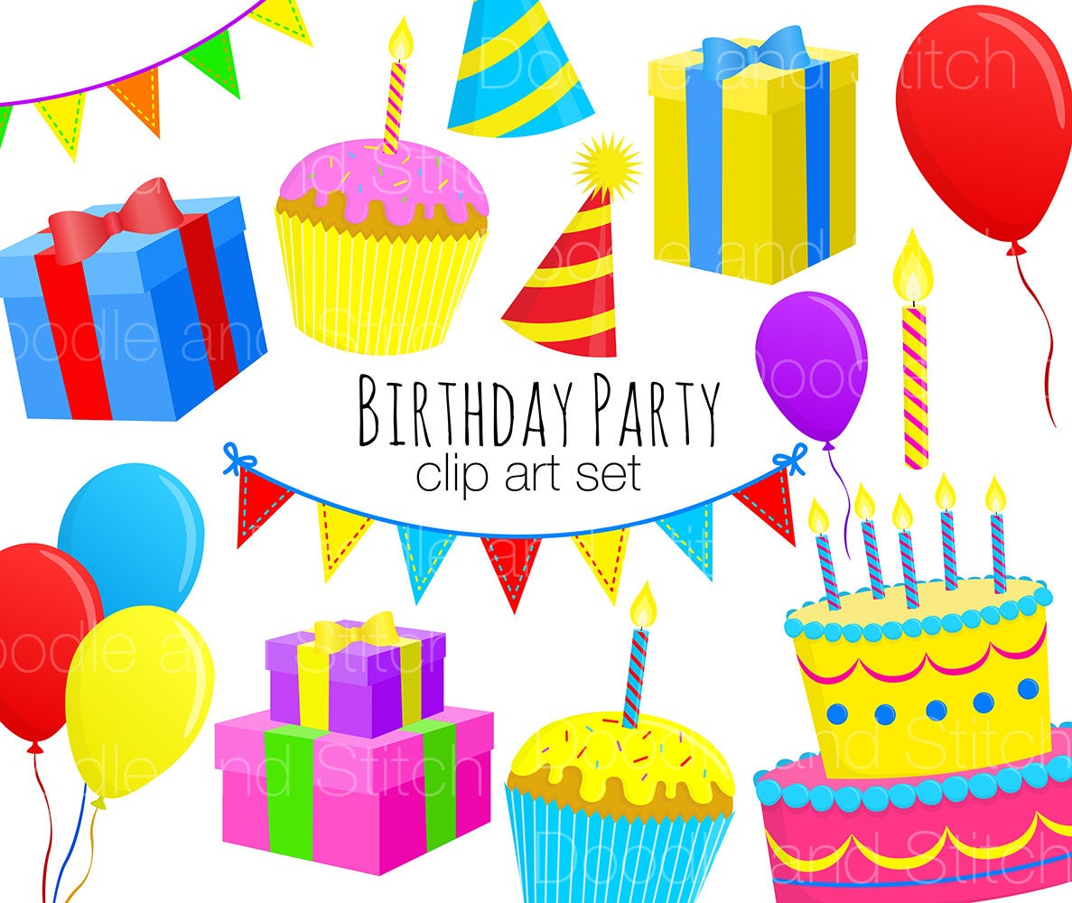 Funny Birthday Party Clip Art