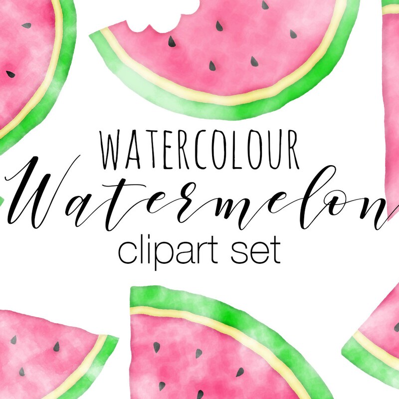 Watermelon Clip Art - Etsy