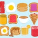 Breakfast Clipart, Food Clip Art Pictures, Bacon Egg Illustrations ...