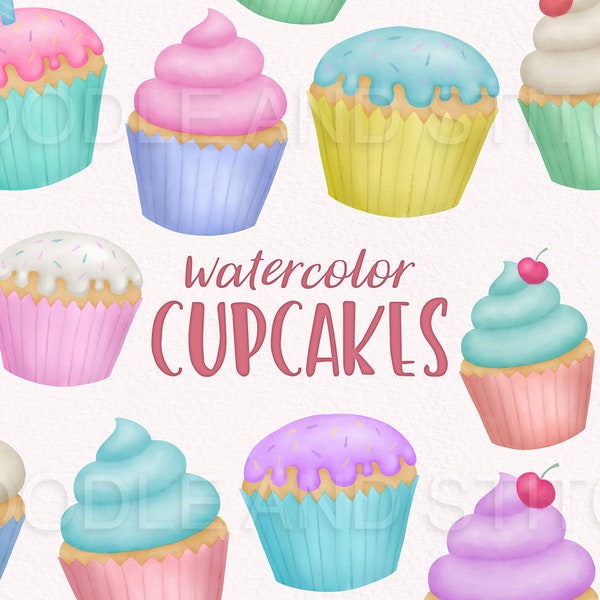Cupcake Clipart - Etsy