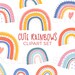 Rainbow Clipart Set, Cute Rainbow Illustrations, Scandi Rainbow Designs ...