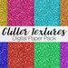 Rainbow Unicorn Digital Paper Set, Cut Unicorn Scrapbook Papers ...
