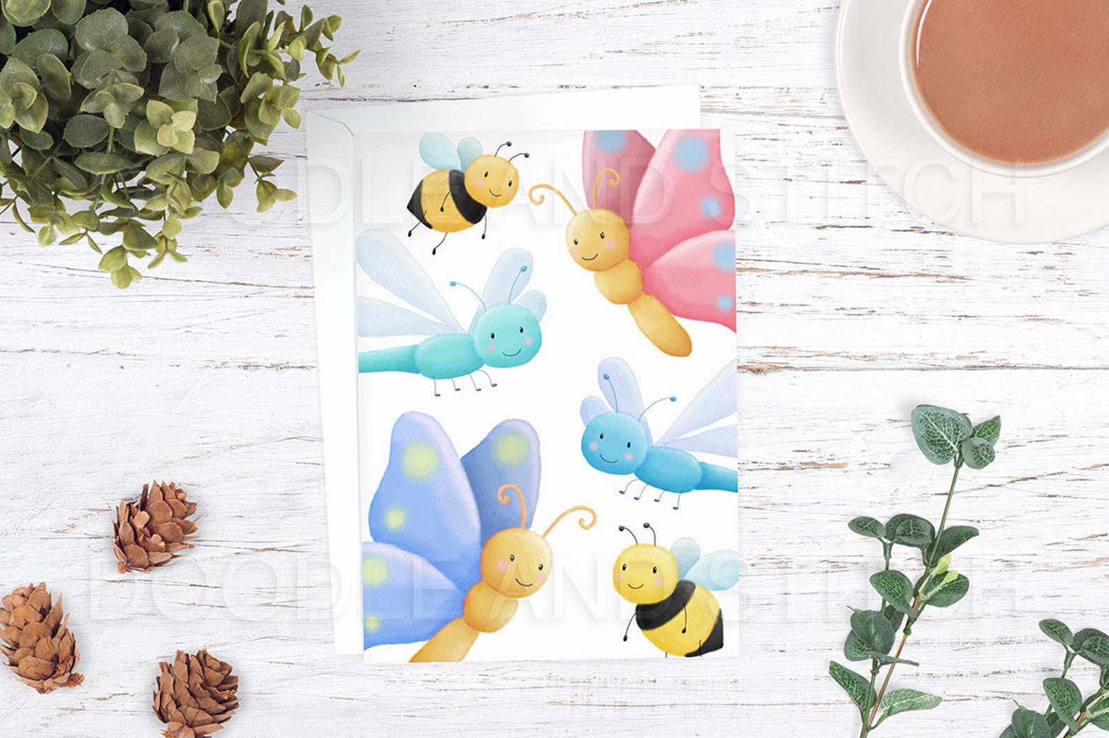 Watercolor Bug Clipart Illustrations Cute Insect Clip Art - Etsy