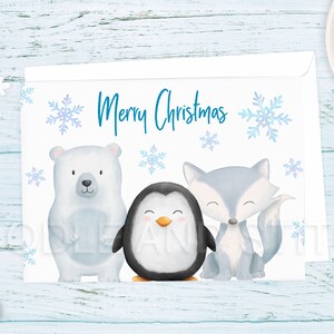 Arctic Animals Watercolor Clipart, Winter Animals Watercolour ...