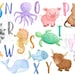 Alphabet Animals Clipart Set, Watercolor A-Z Animals Clip Art Designs ...