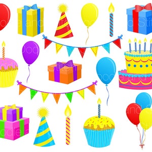 Birthday Clip Art Pictures, Party Clipart Designs, Illustrations for ...