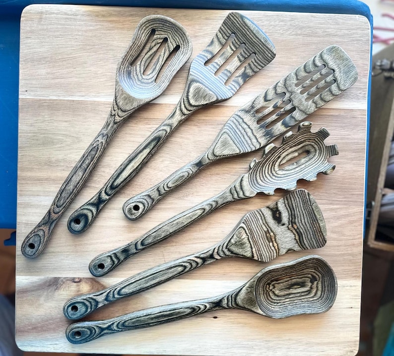 Pakkawood Colorful Kitchen Utensils, Kitchenware, Wooden Spoon, Wooden ...