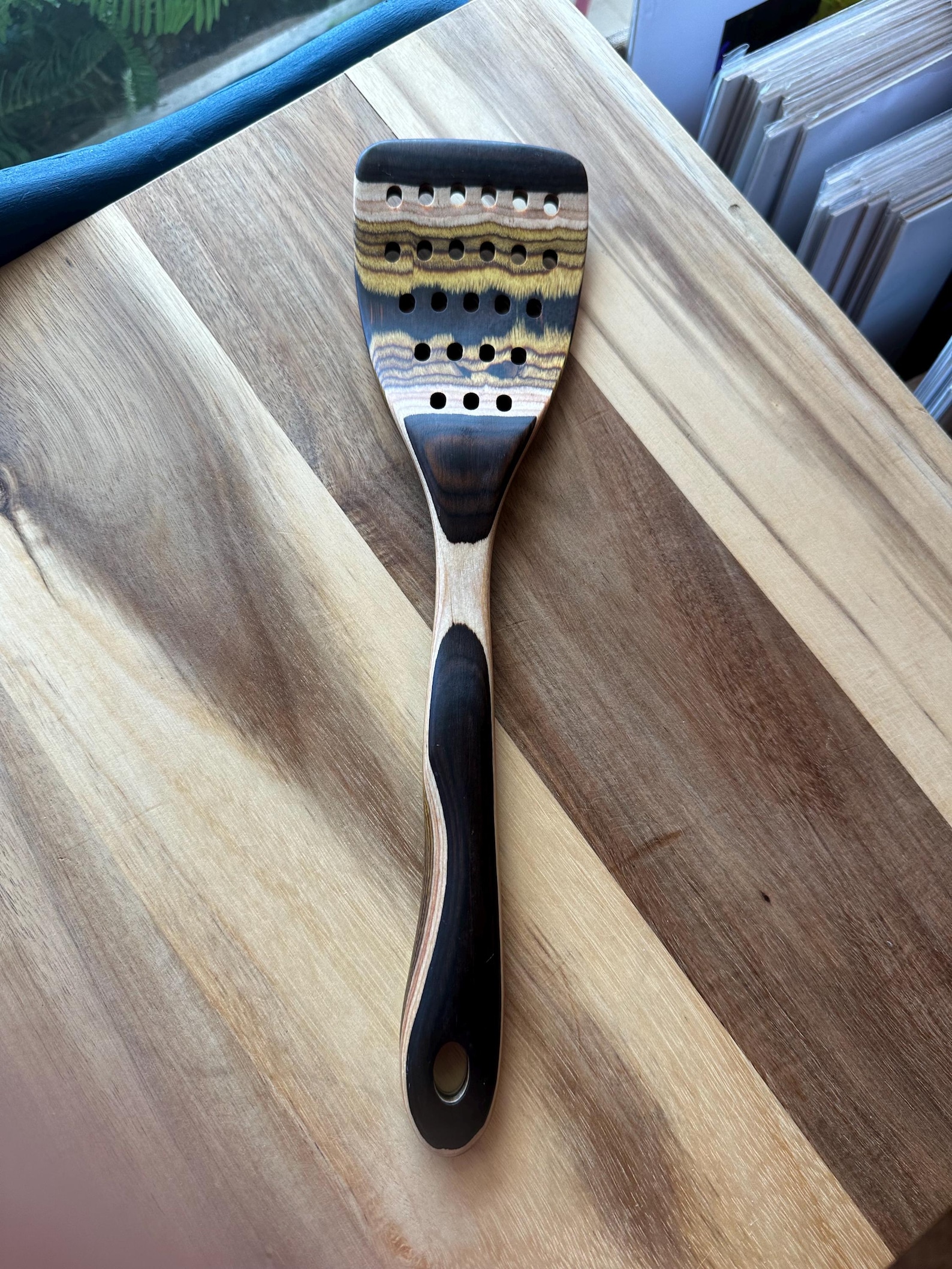 Natural Pakkawood Colorful Kitchen Utensils, Kitchenware, Wooden Spoon ...