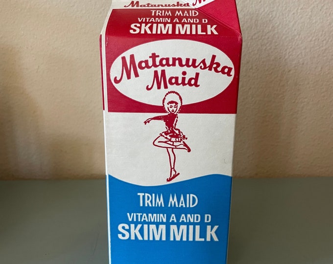 Matanuska Maid Vintage Milk Carton - Palmer, Alaska Vintage Mat Maid ...