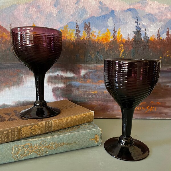 Amethyst Glasses - Etsy