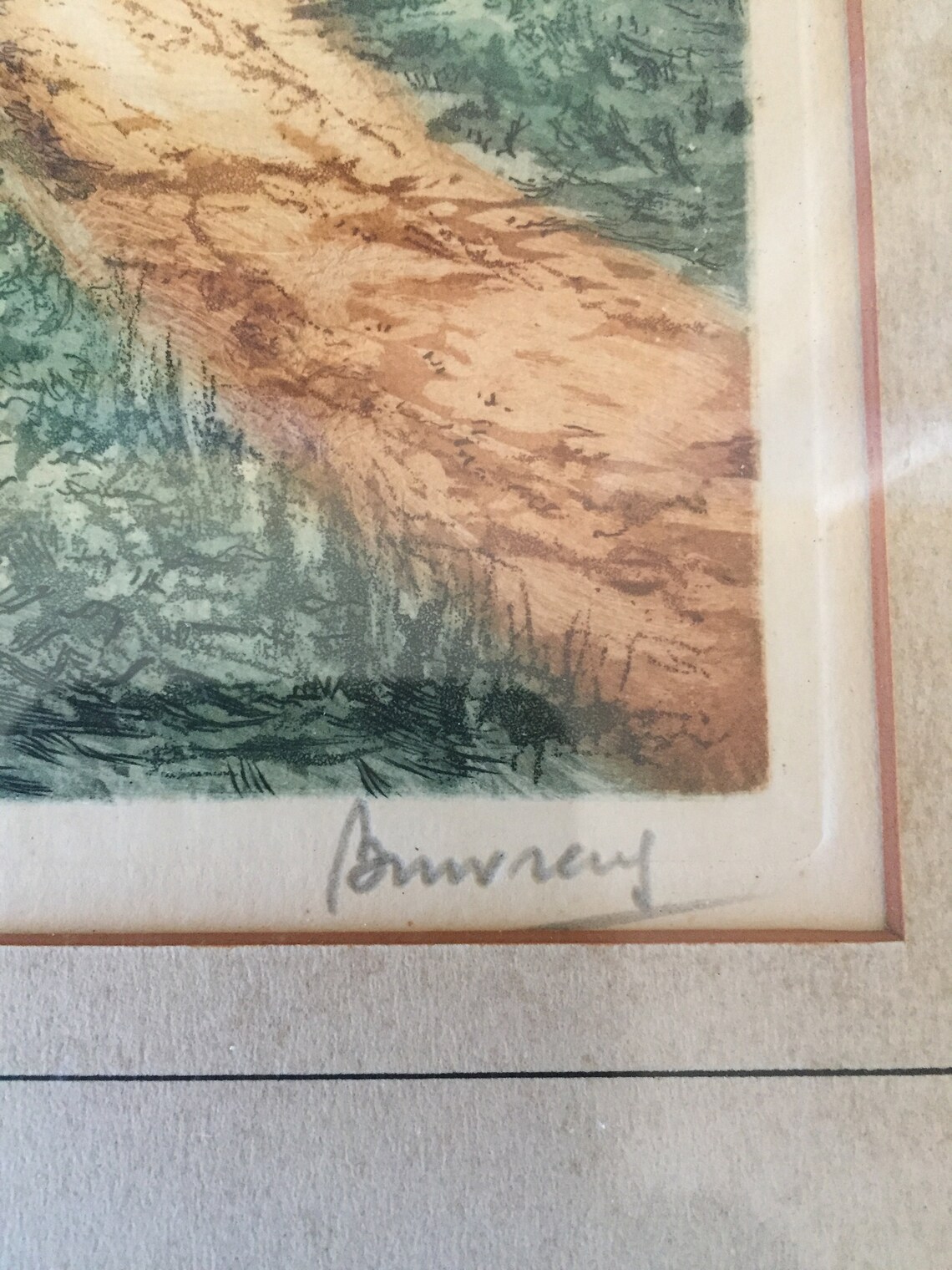 Vintage Prints Signed Vintage Framed Prints Framed Cottage - Etsy