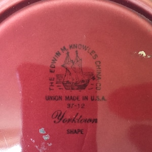 Vintage Art Deco Bowl: Edwin M. Knowles Yorktown China - Etsy