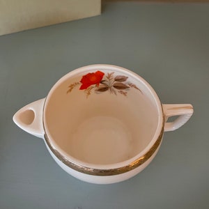 Triumph Vermillion Rose Creamer American Limoges Art Deco Creamer ...