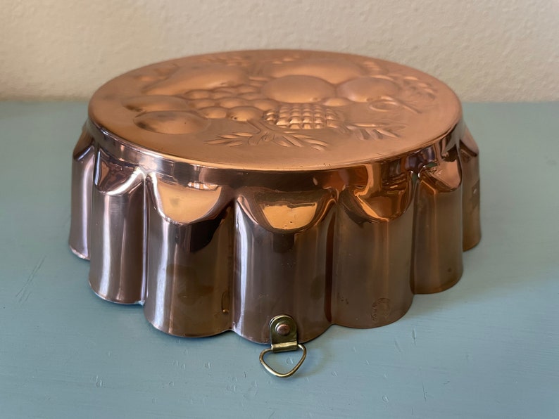 Vintage Copper Mold Made in Portugal Copper Mold With Fruit - Etsy