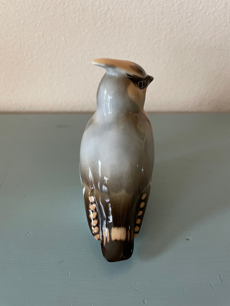Lomonosov Porcelain Bird Figurine USSR Waxwing Figurine - Etsy