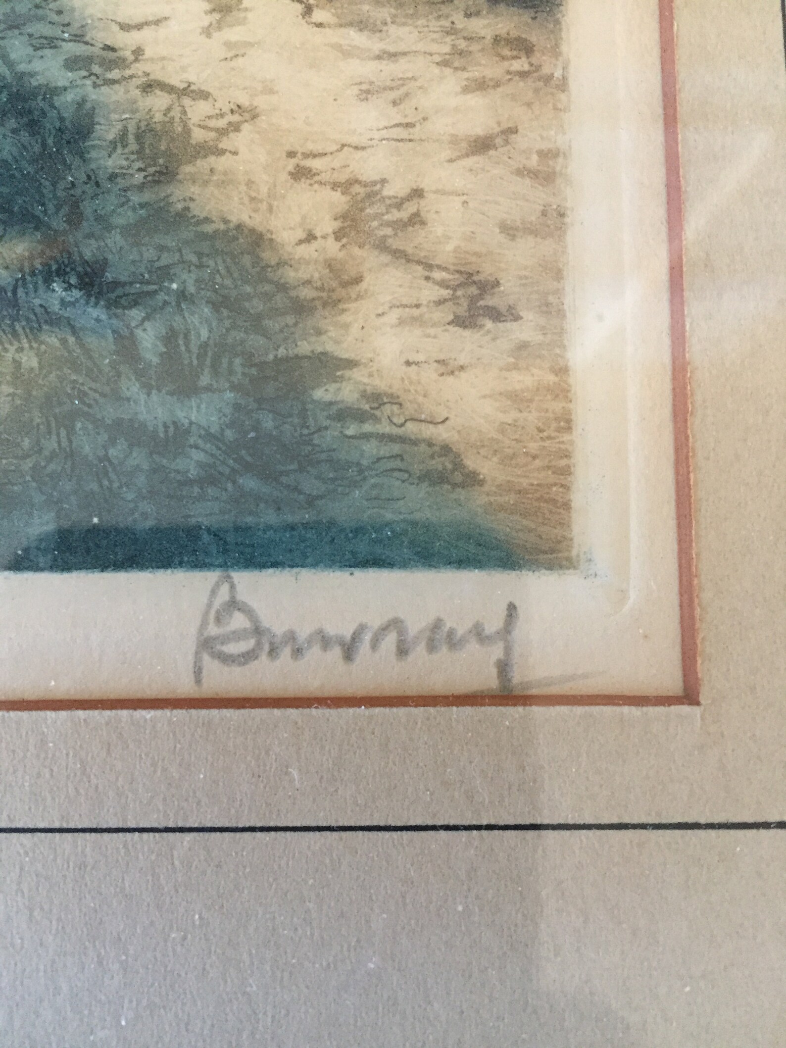 Vintage Prints Signed Vintage Framed Prints Framed Cottage - Etsy