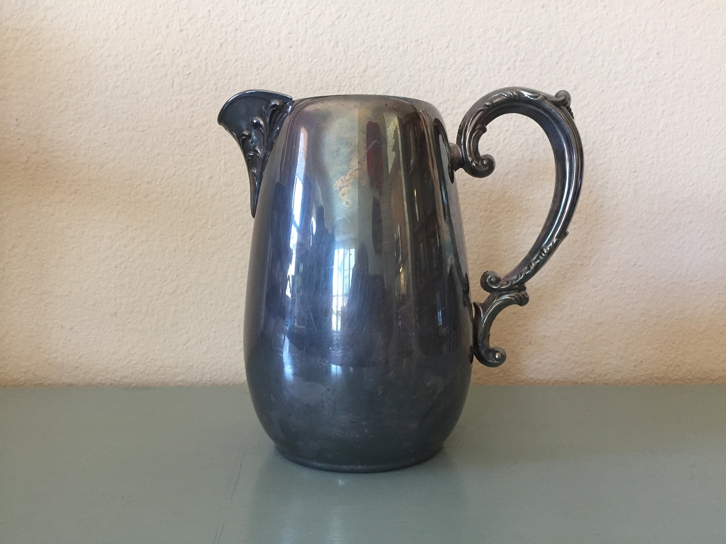 Vintage Wm. Rogers Silverplate Water Pitcher Vintage | Etsy