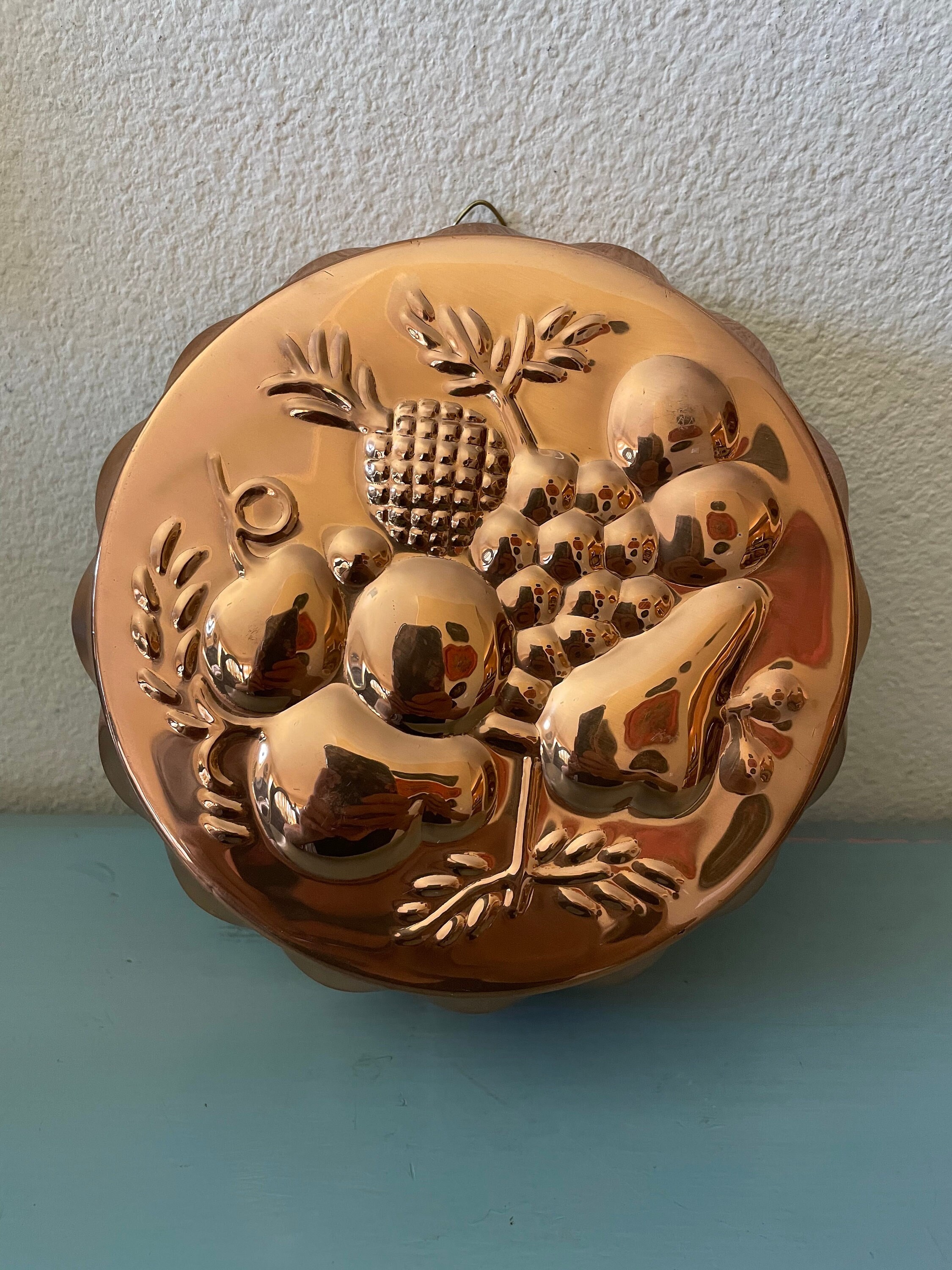 Vintage Copper Mold Made in Portugal Copper Mold With Fruit - Etsy