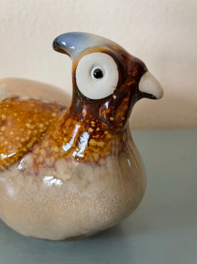 Vintage Quail Figurine Pottery Quail Figurine Whimsical - Etsy