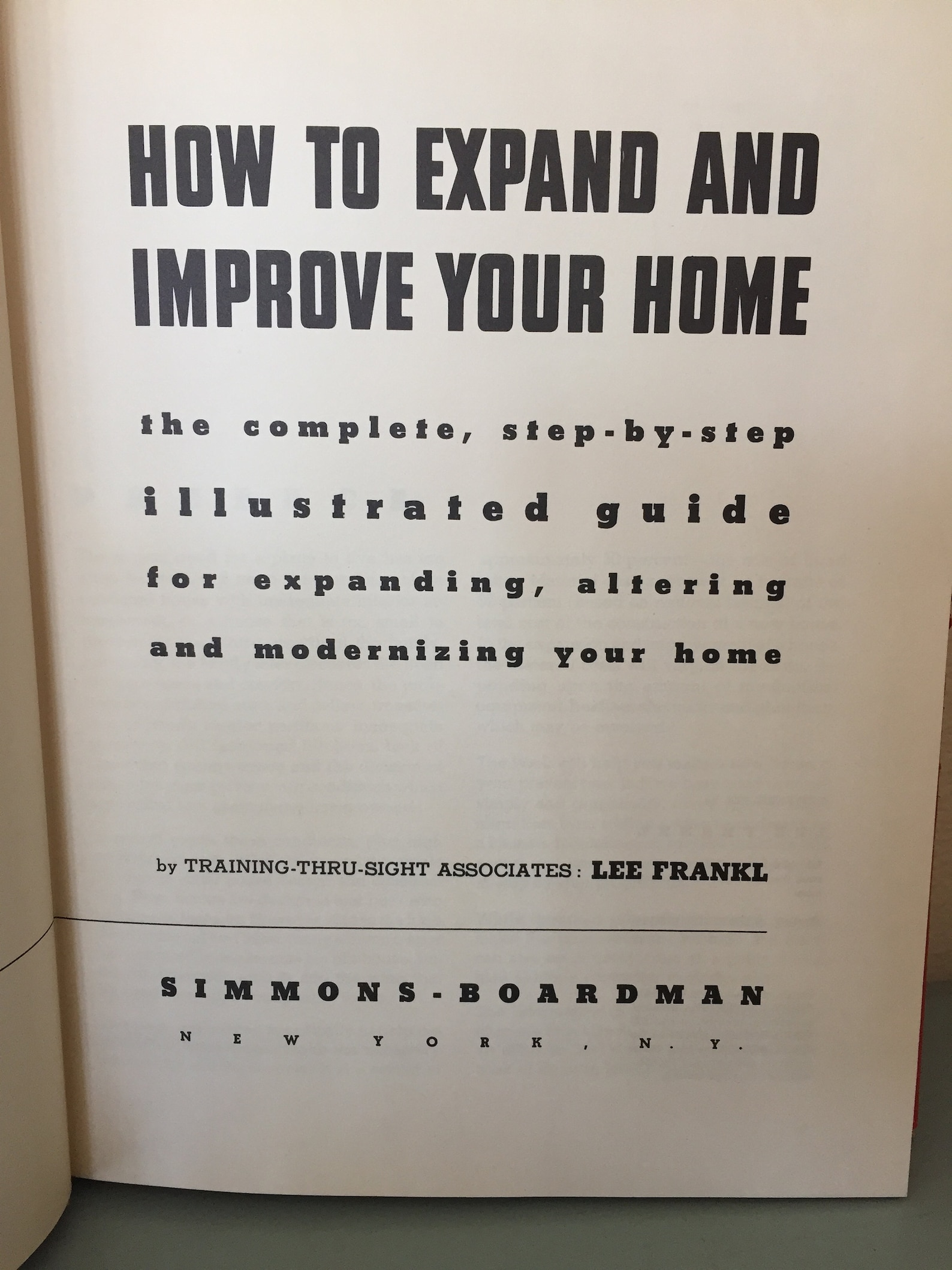 Home Improvement Guide - 1951 First Edition - Etsy