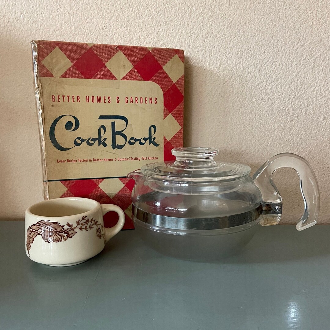 Vintage Pyrex Flameware 6 Cup Teapot Pyrex 8446B Vintage Teapot 1950s ...