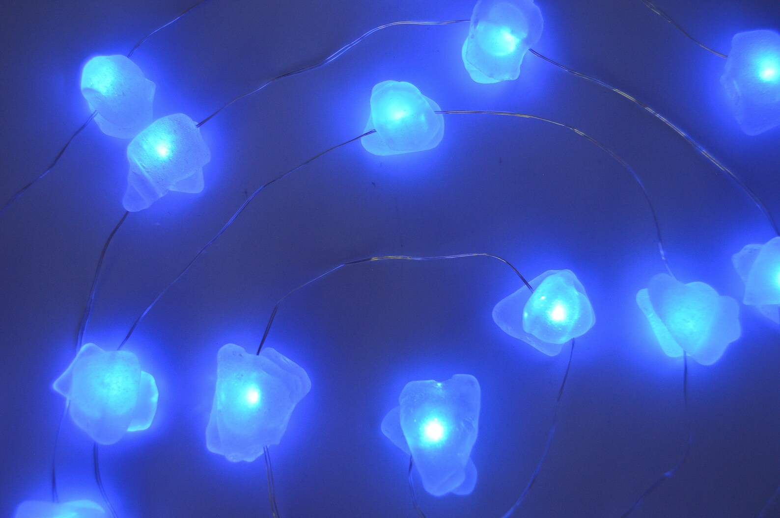 Blue LED String Lights/sea Glass String Lights/beach | Etsy