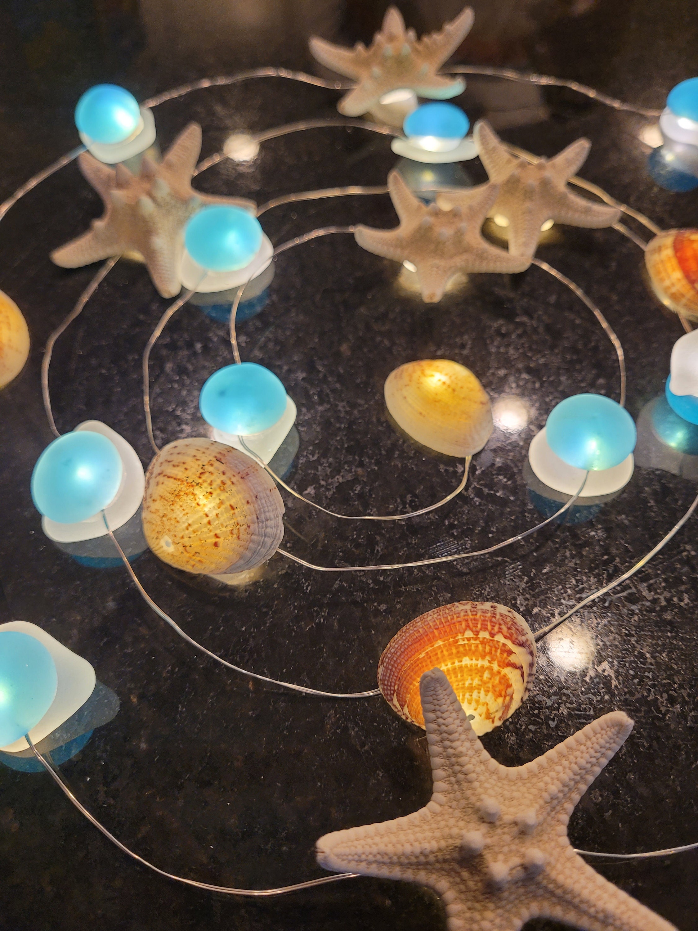 Genuine Sea Glass Lights/genuine Sea Glass and Tumbled Glass - Etsy Canada