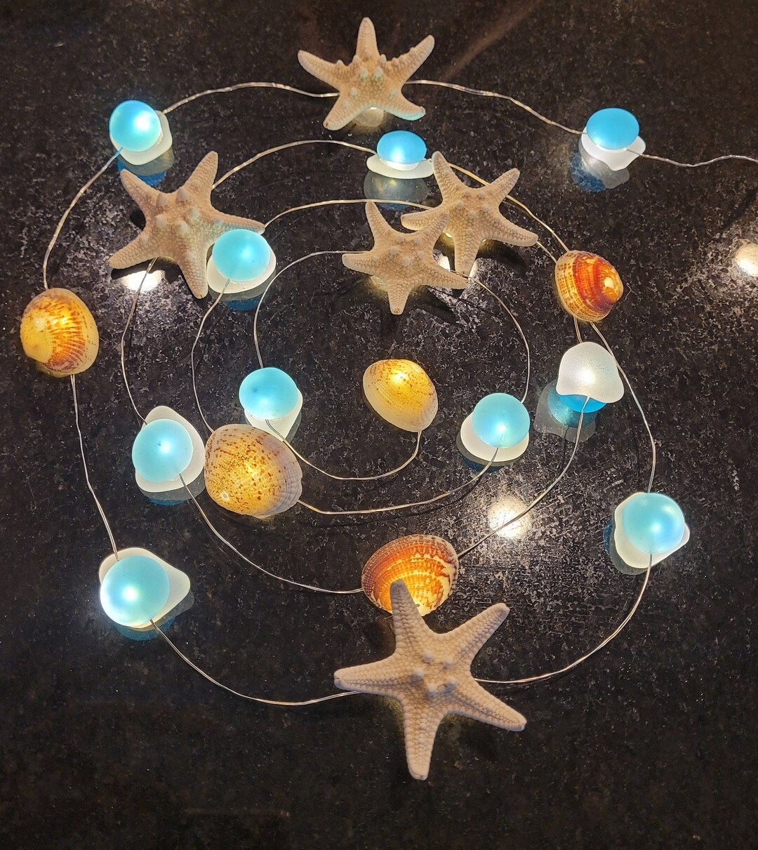 Genuine Sea Glass Lights/genuine Sea Glass and Tumbled Glass - Etsy Canada
