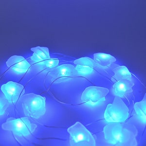 Blue LED String Lights/sea Glass String Lights/beach | Etsy