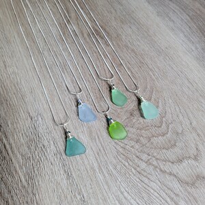 Genuine Sea Glass Pendant/sea Glass Pendant/natural Sea Glass Pendant ...